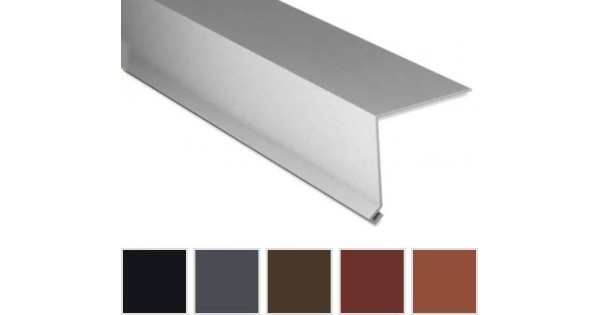 Traufenblech : Traufenblech - Stahl - 2000 x 50 x 50mm